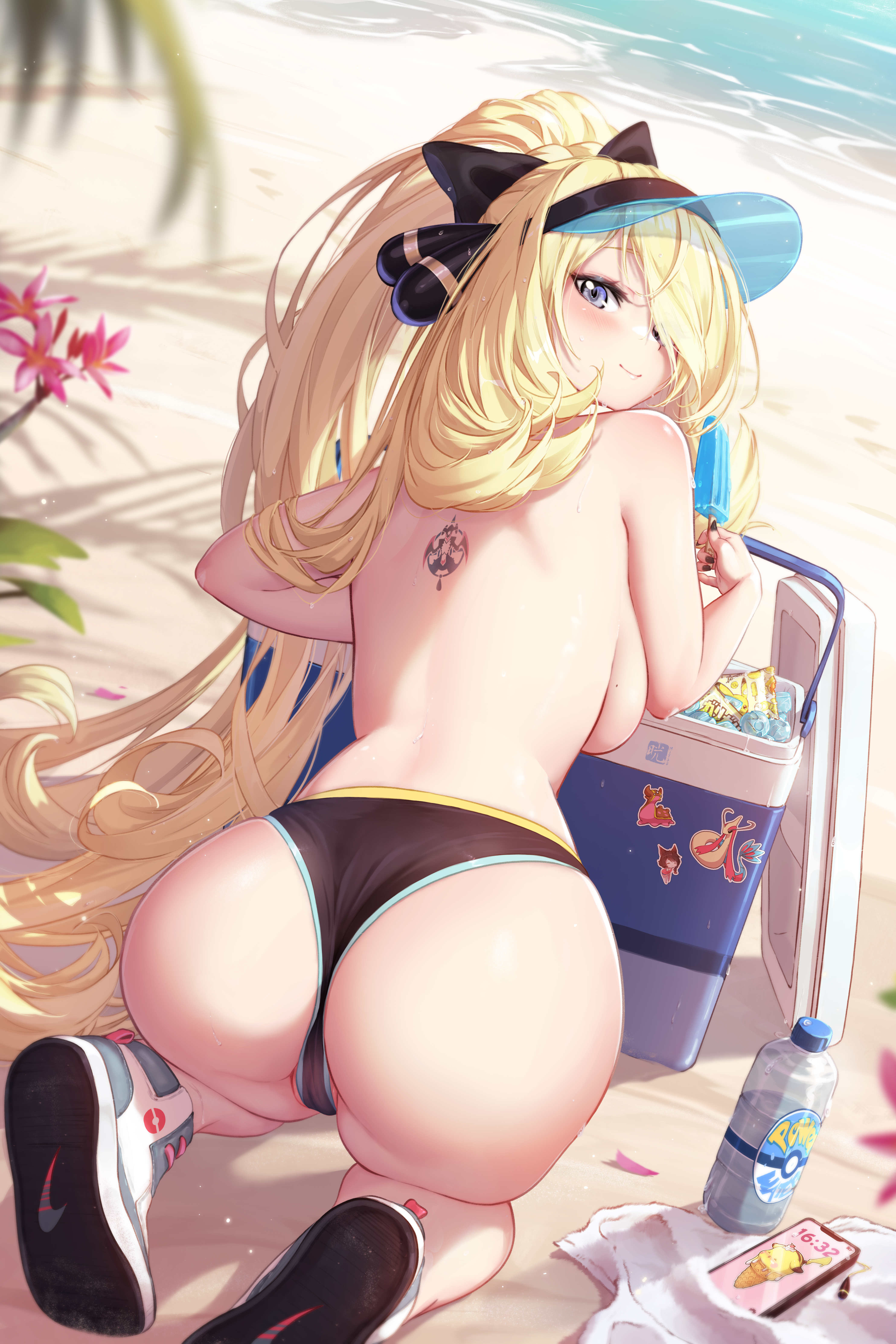 mitsu (mitsu art) pokemon pokemon bdsp pokemon dppt shirona (pokemon) ass bikini swimsuits ...